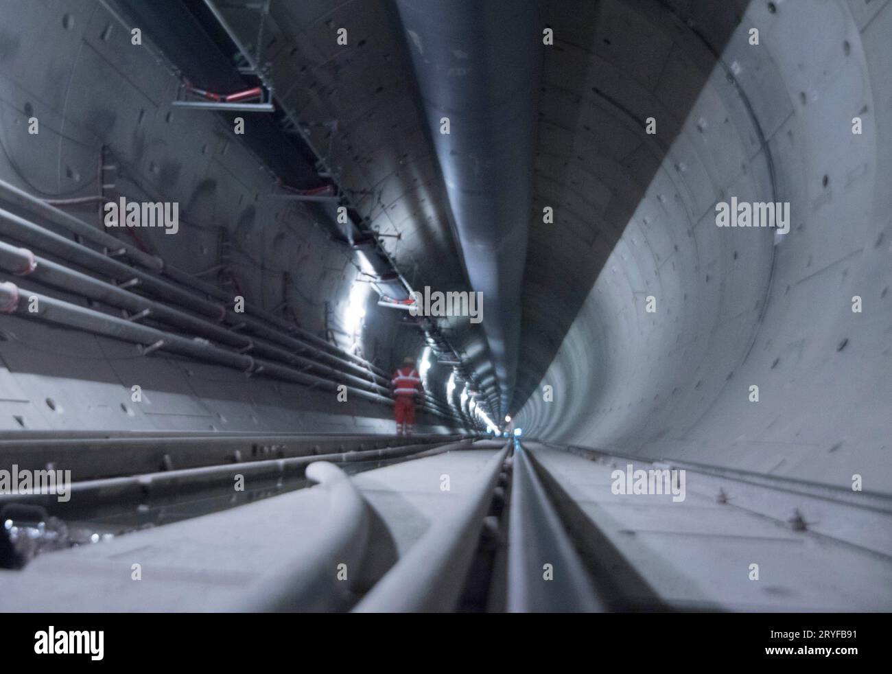 Road tunnel construction on a highway Stock Photo - Alamy