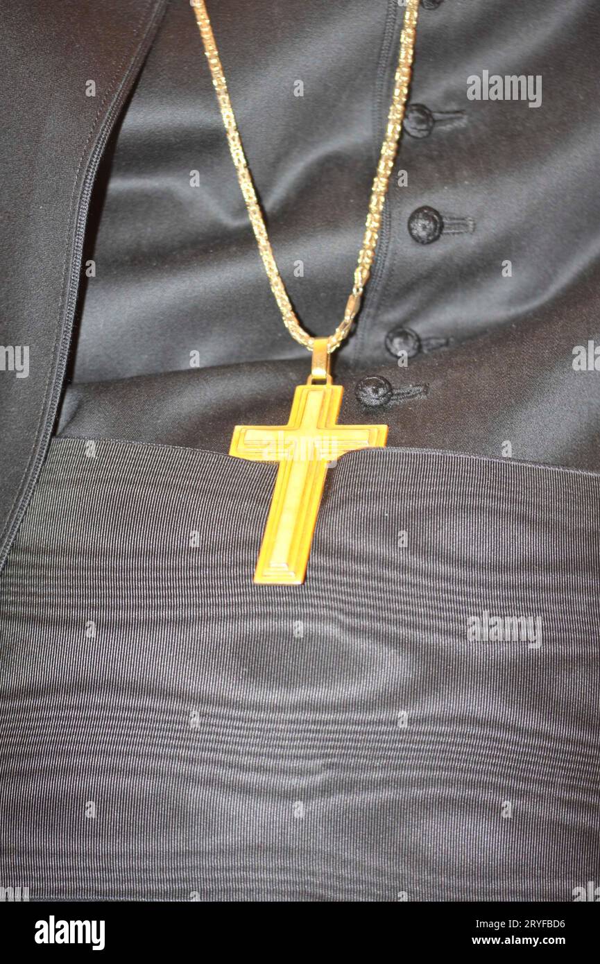 Christian cross or crucifix, symbol of the death of Jesus Stock Photo ...