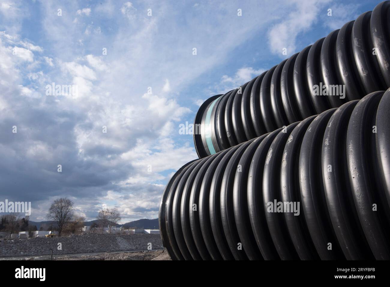 Water pipe or tube in hydraulic engineering Stock Photo - Alamy