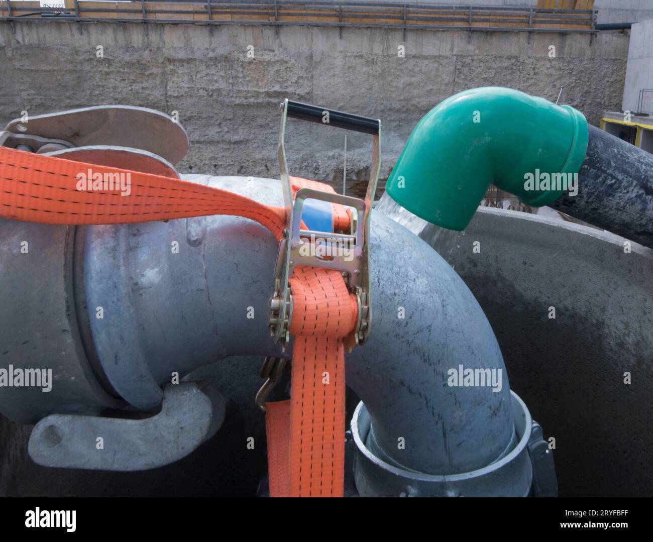 Water pipe or tube in hydraulic engineering Stock Photo - Alamy