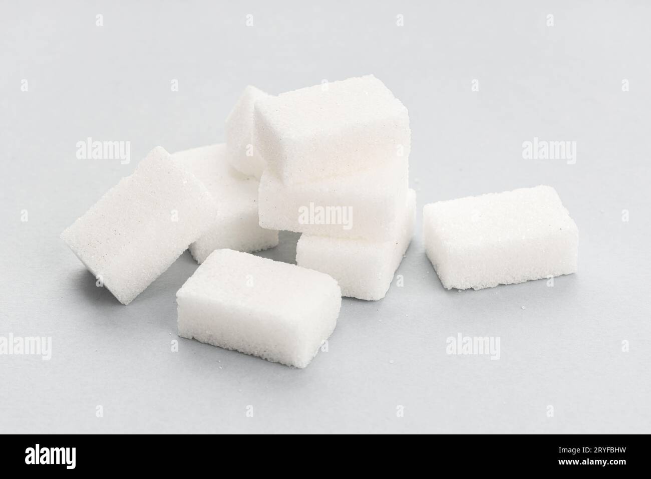 Close up white sugar cubes hi-res stock photography and images - Alamy
