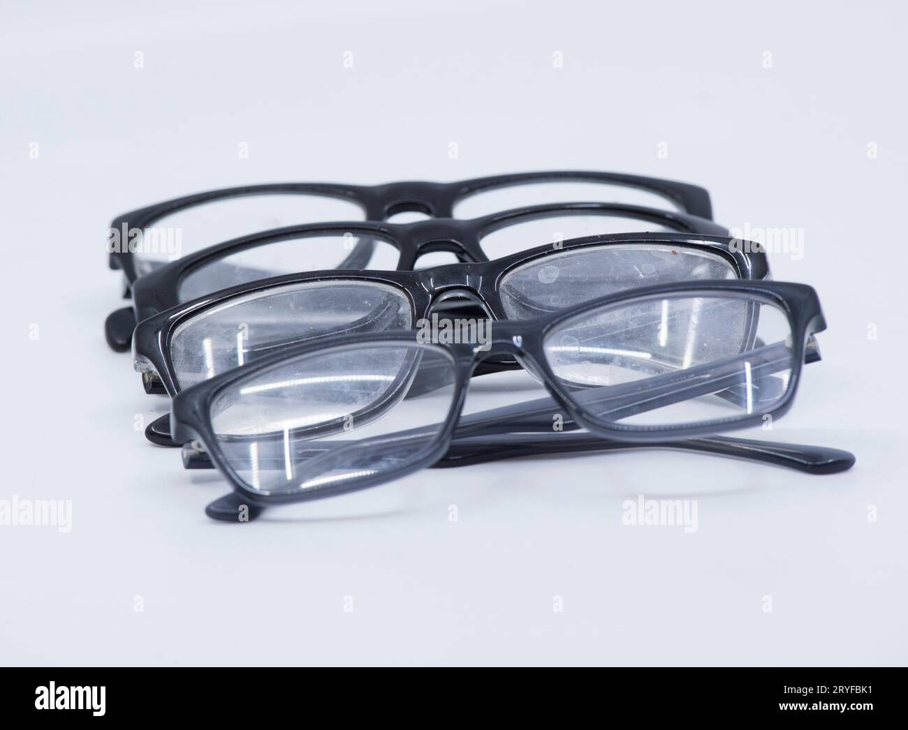 Optical glasses with frame as visual aid Stock Photo - Alamy