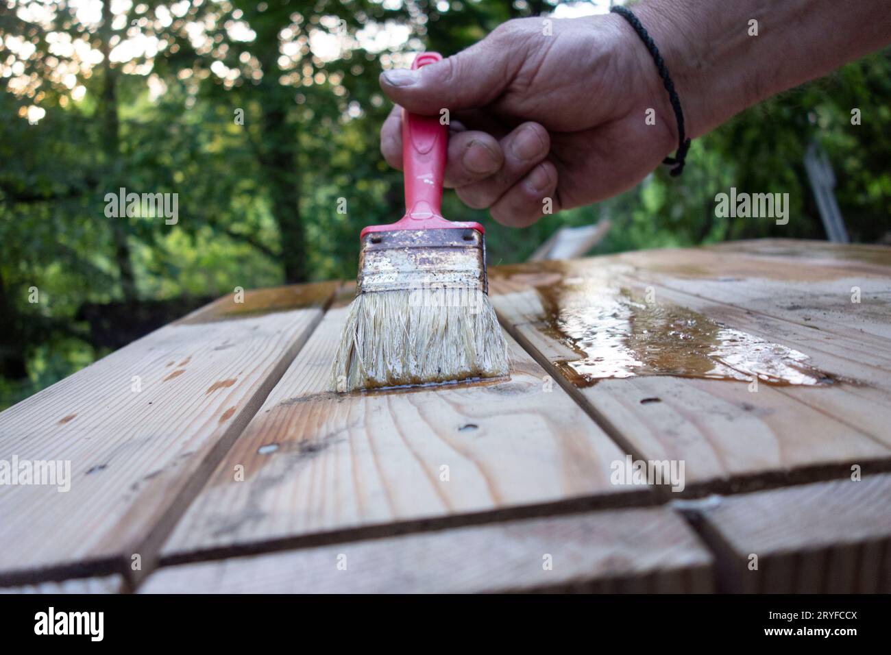 Woodworking finish hi-res stock photography and images - Alamy