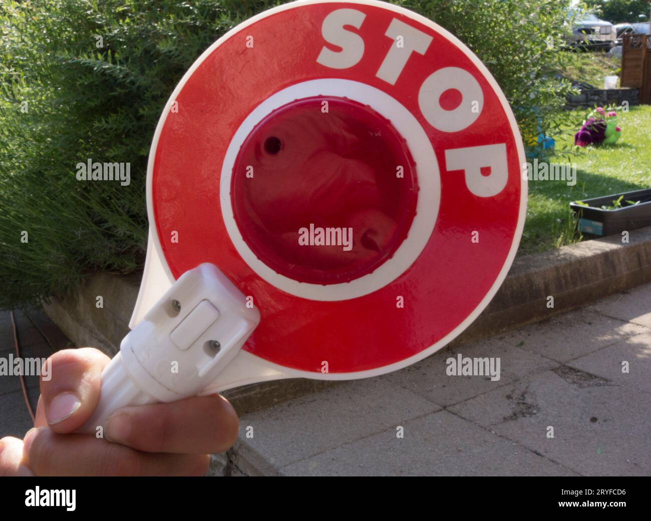 Stop sign signaling problems in management Stock Photo - Alamy
