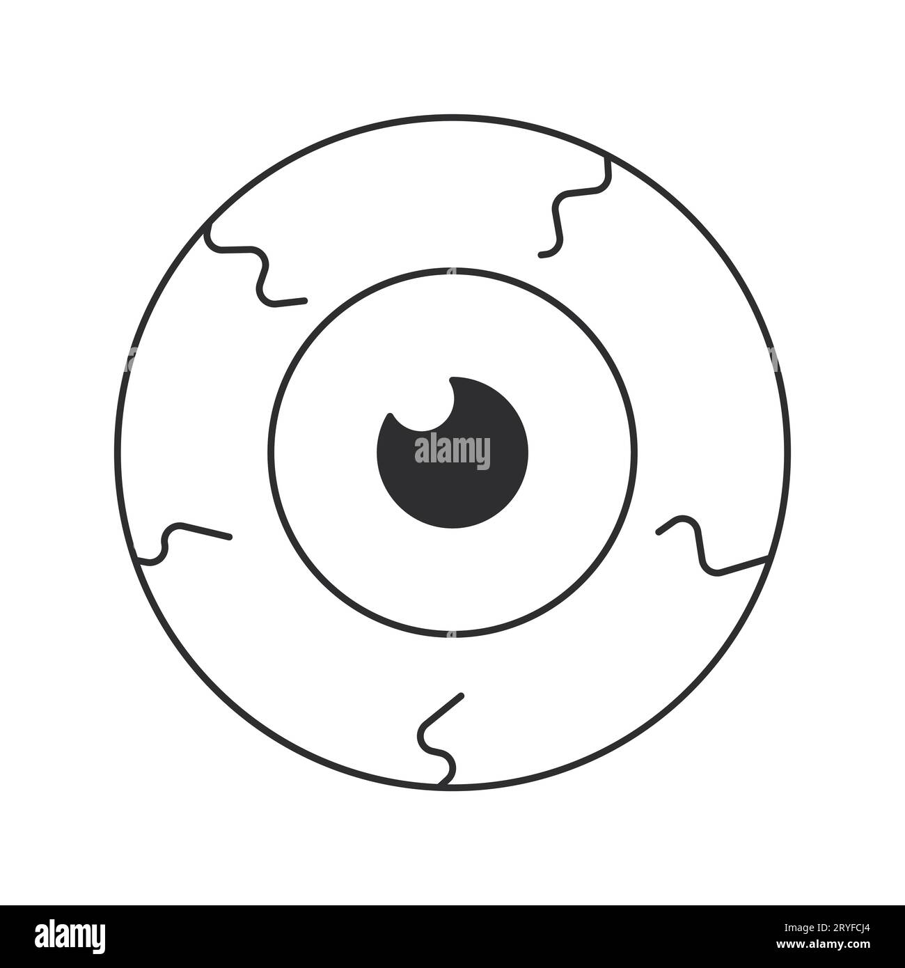 eye watch halloween scary see line element Stock Vector Image & Art - Alamy