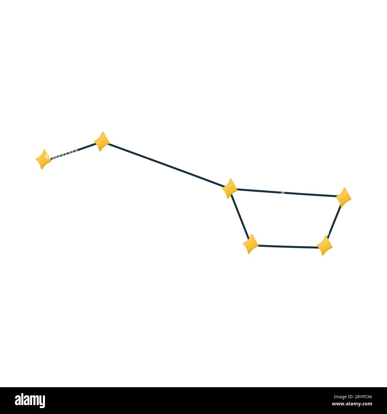 Ursa major constellation illustration Stock Vector Images - Alamy