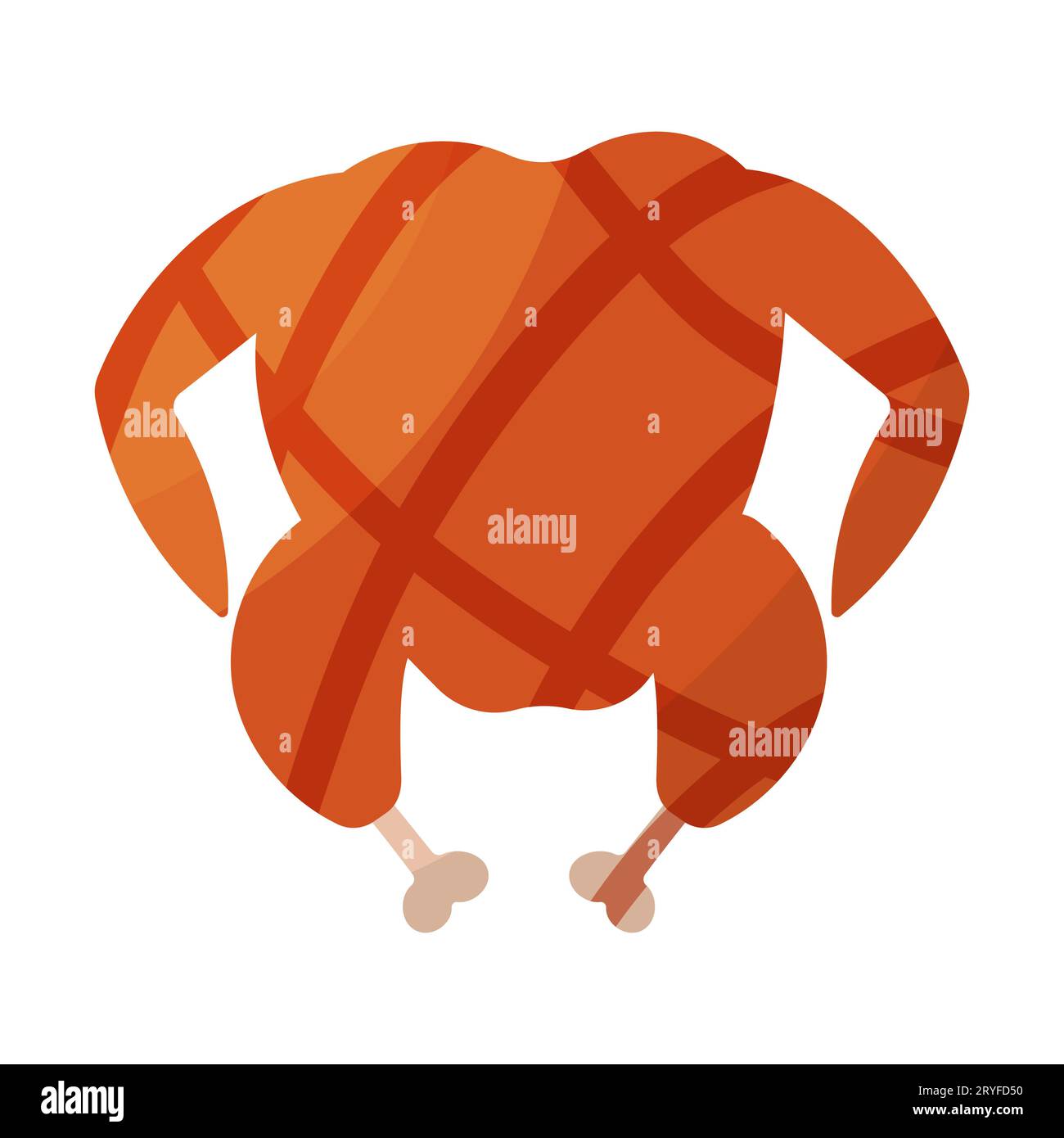 Chicken crispy bone Stock Vector Images - Alamy