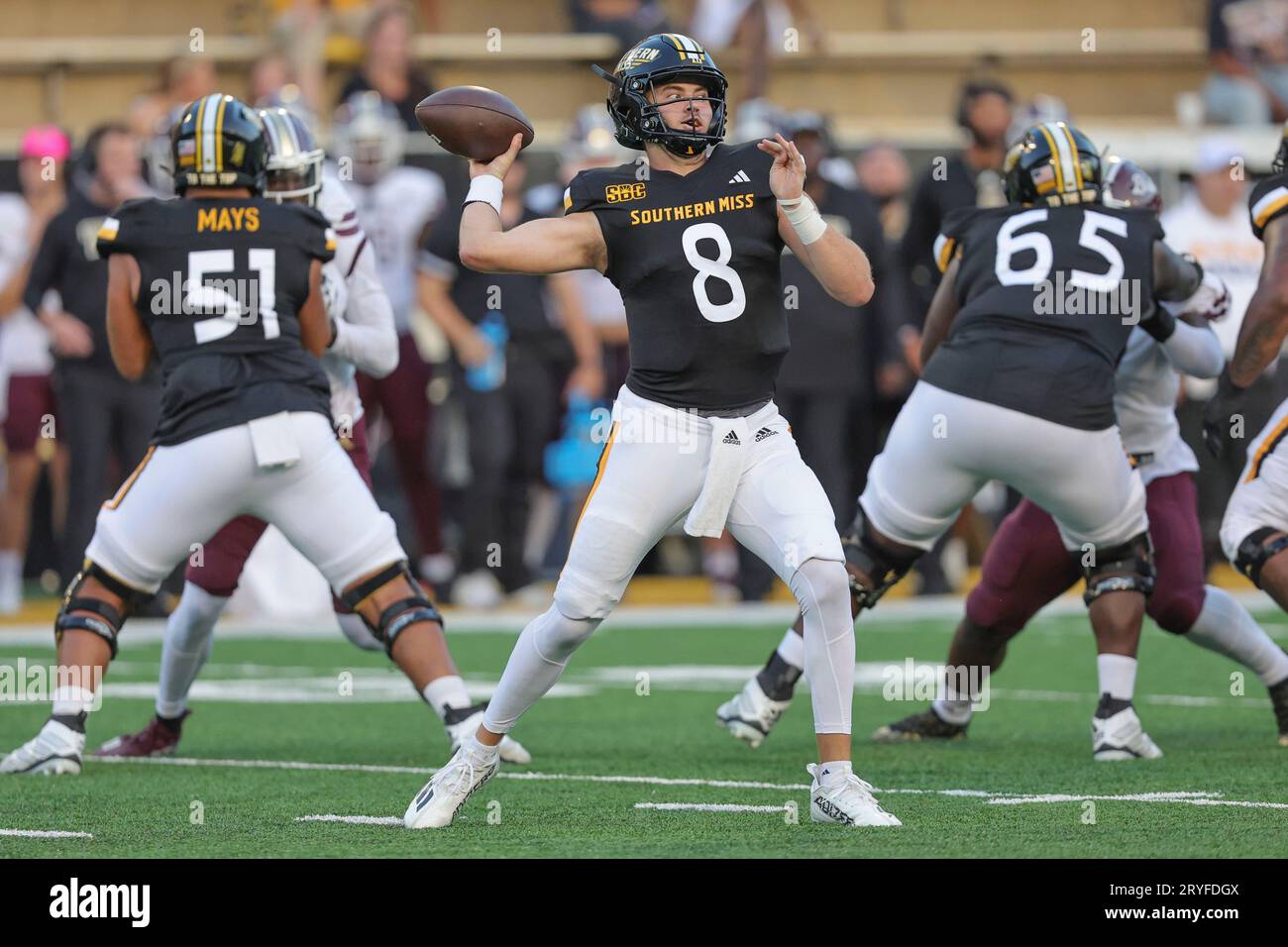 SEP 30, 2023: Southern Miss Golden Eagles quarterback Billy Wiles (8 ...