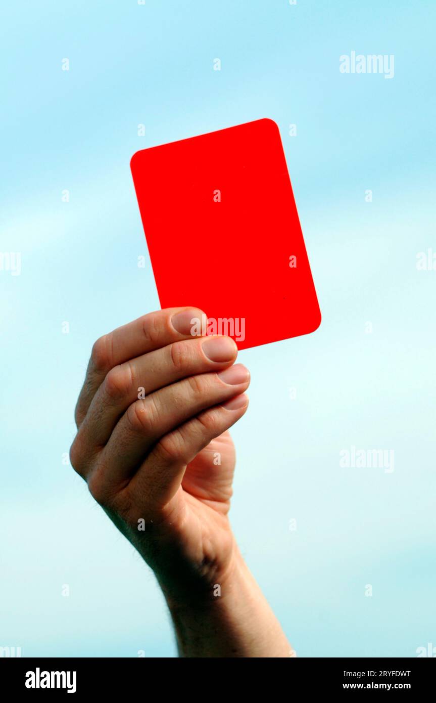 Project red card hi-res stock photography and images - Alamy