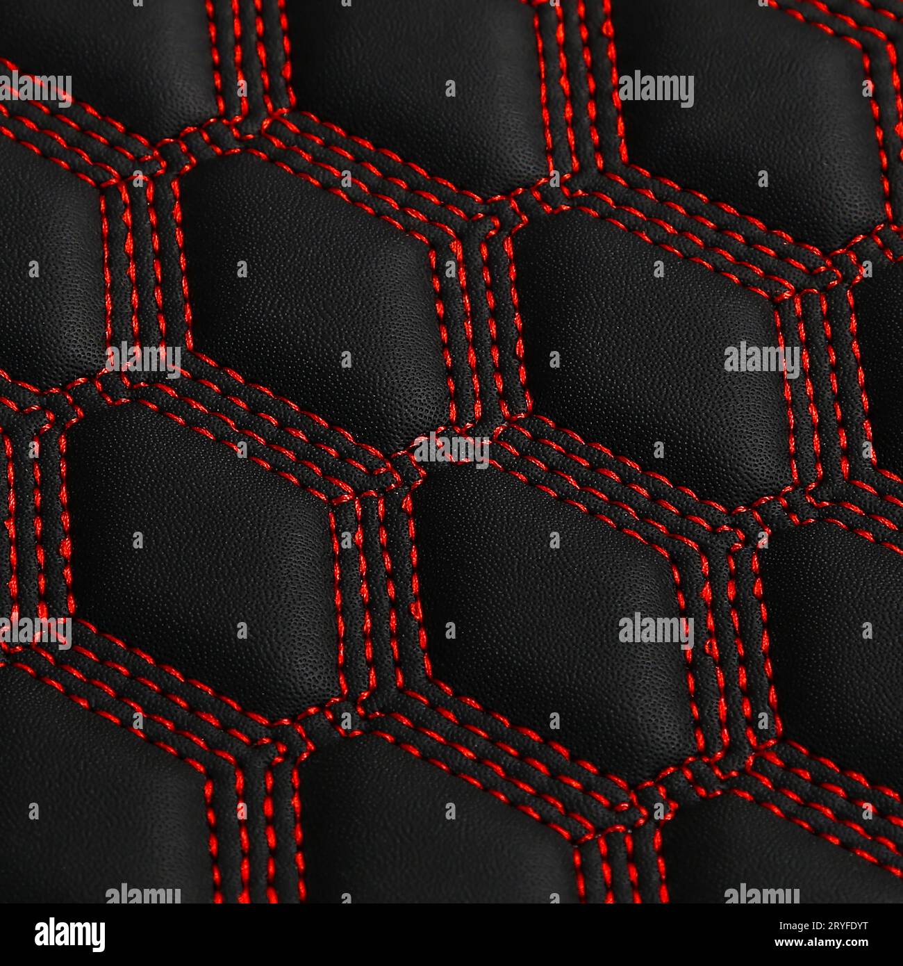 Leather background with sewing stitch Stock Photo - Alamy