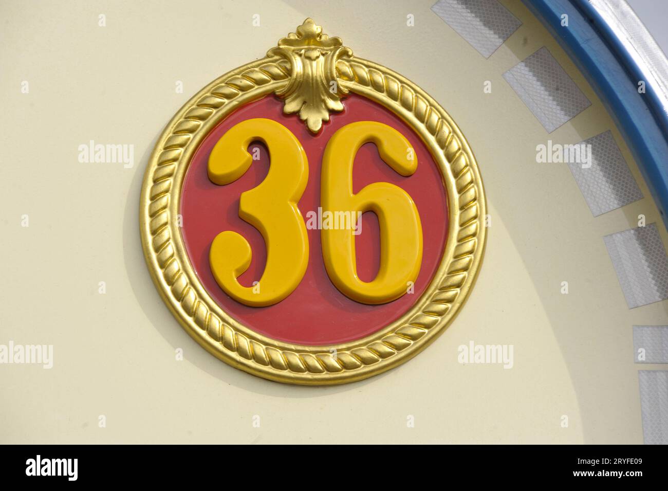 Symbol of the number thirty-six or thirty-sixth Stock Photo - Alamy