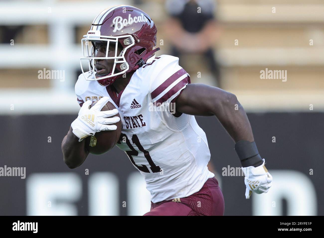 SEP 30, 2023: Texas State Bobcats running back Ismail Mahdi (21 ...