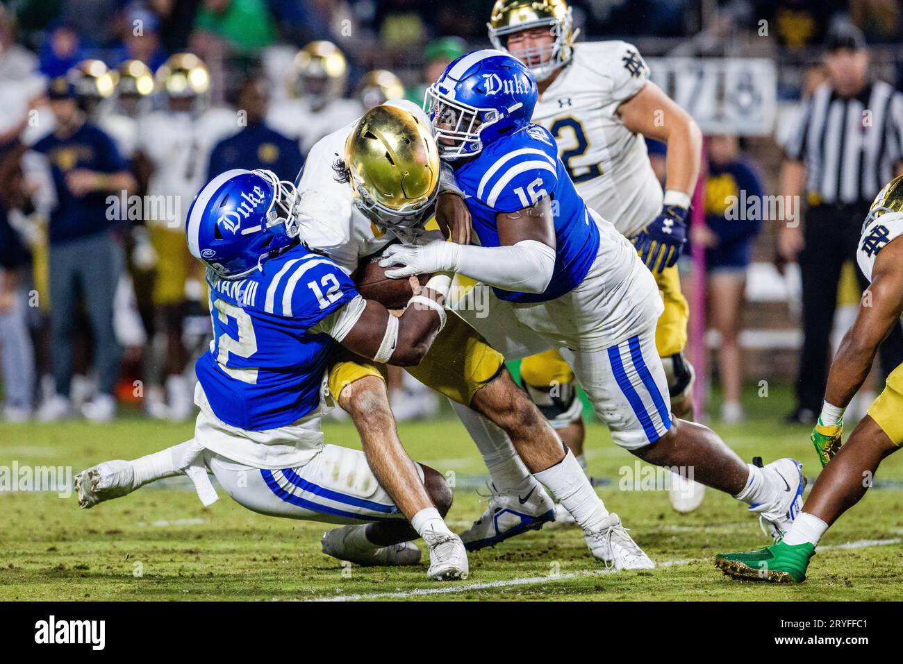 Durham, NC, USA. 30th Sep, 2023. Duke Blue Devils linebacker Tre ...