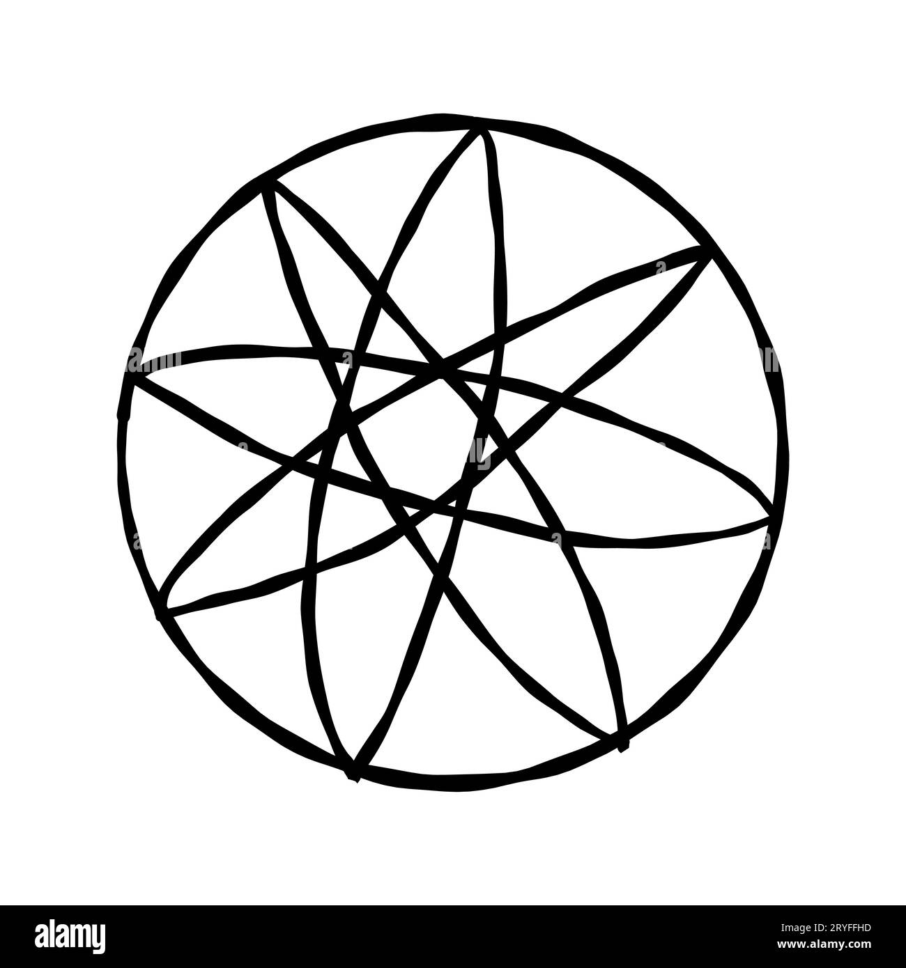 boho dream catcher icon doodle line element Stock Vector Image & Art ...