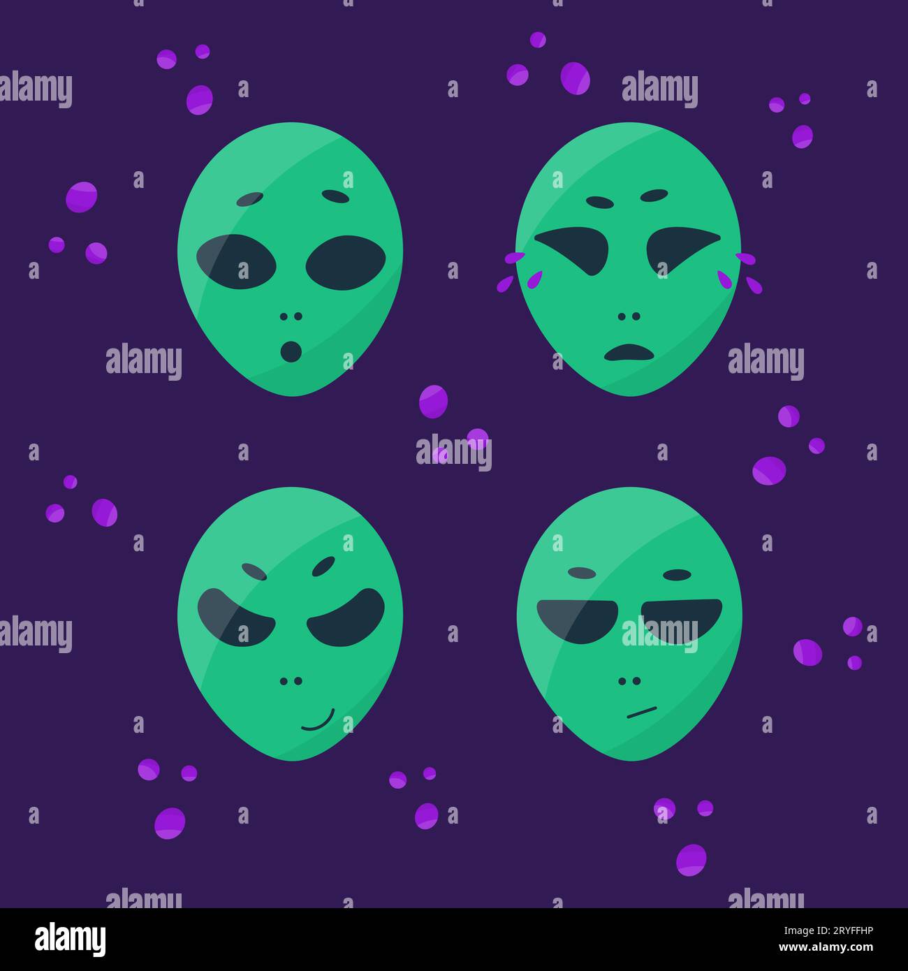 Crying alien Stock Vector Images - Alamy