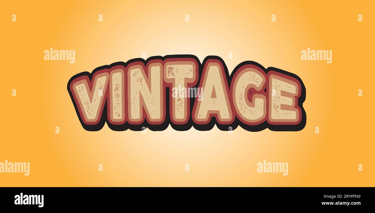 abstract editable text effect design template Stock Vector Image & Art ...