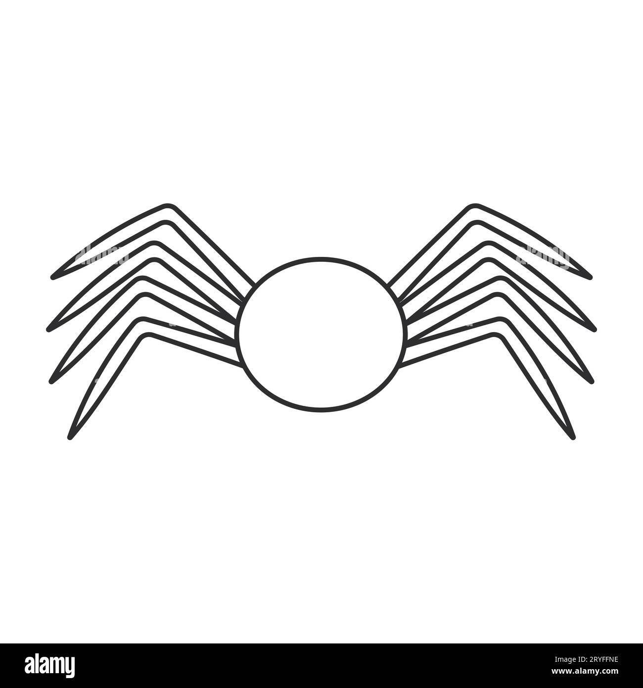 Halloween Spider Outline