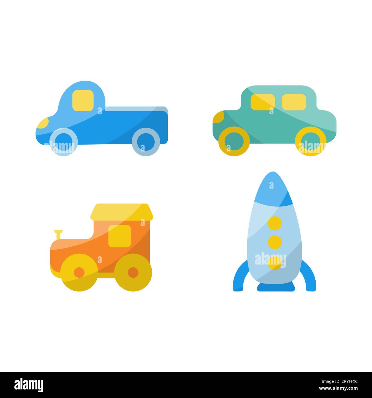 Little train cars Stock Vector Images - Alamy