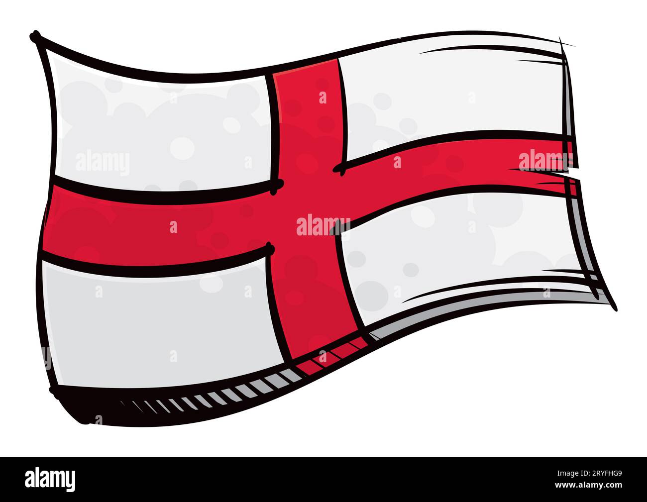 England national flag created in graffiti paint style Stock Photo - Alamy