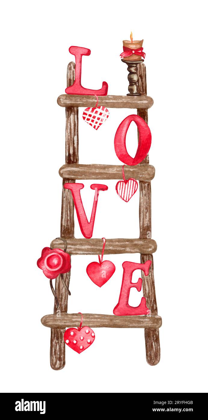 Ladder hand drawn clipart hi-res stock photography and images - Alamy