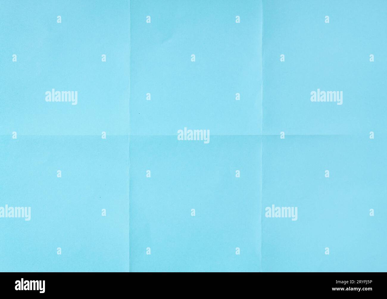 Blue crumpled unfolded paper sheet texture background. Paper folded in ...