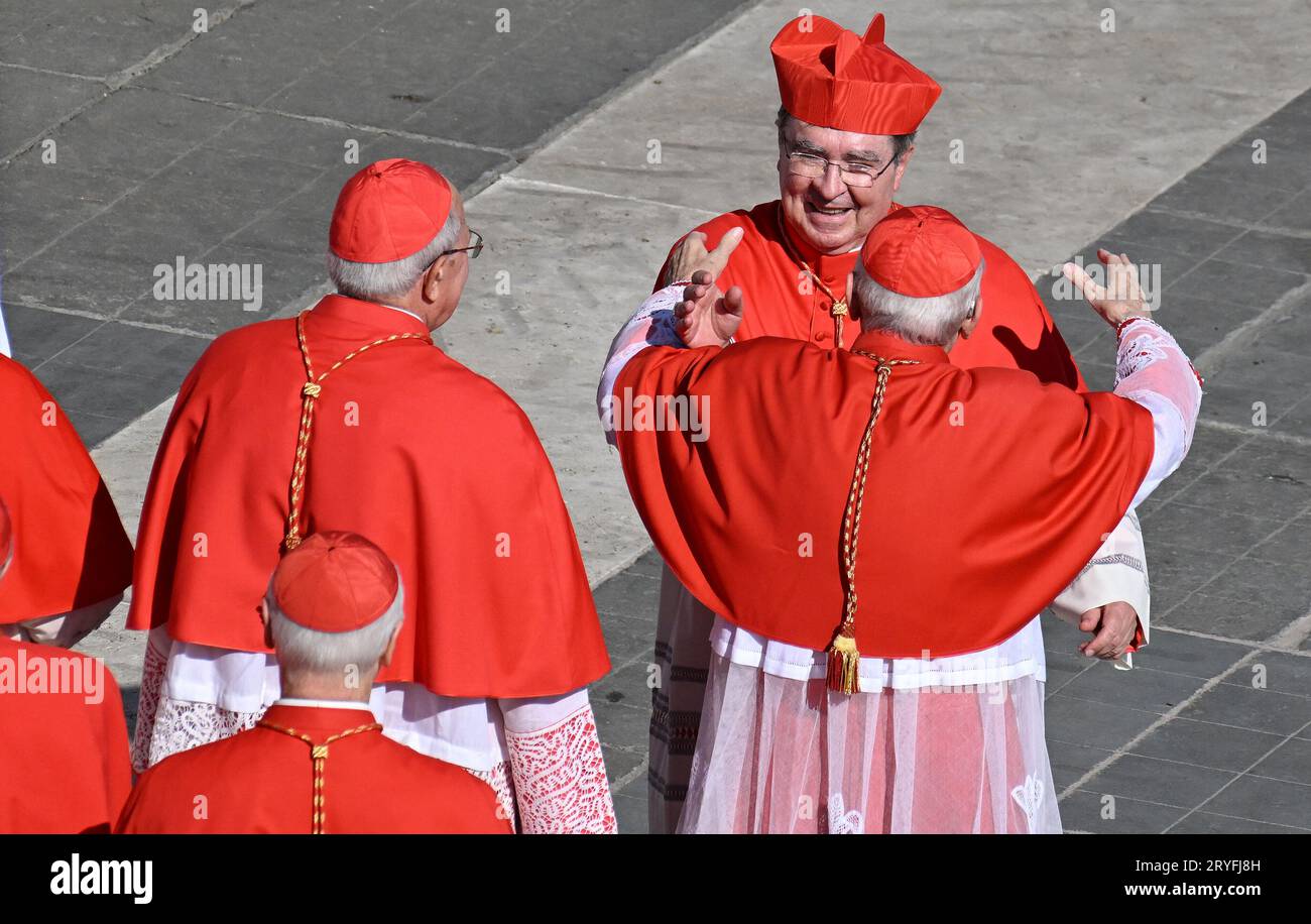 New cardinal Christophe Pierre (France) during a Consistory ceremony ...