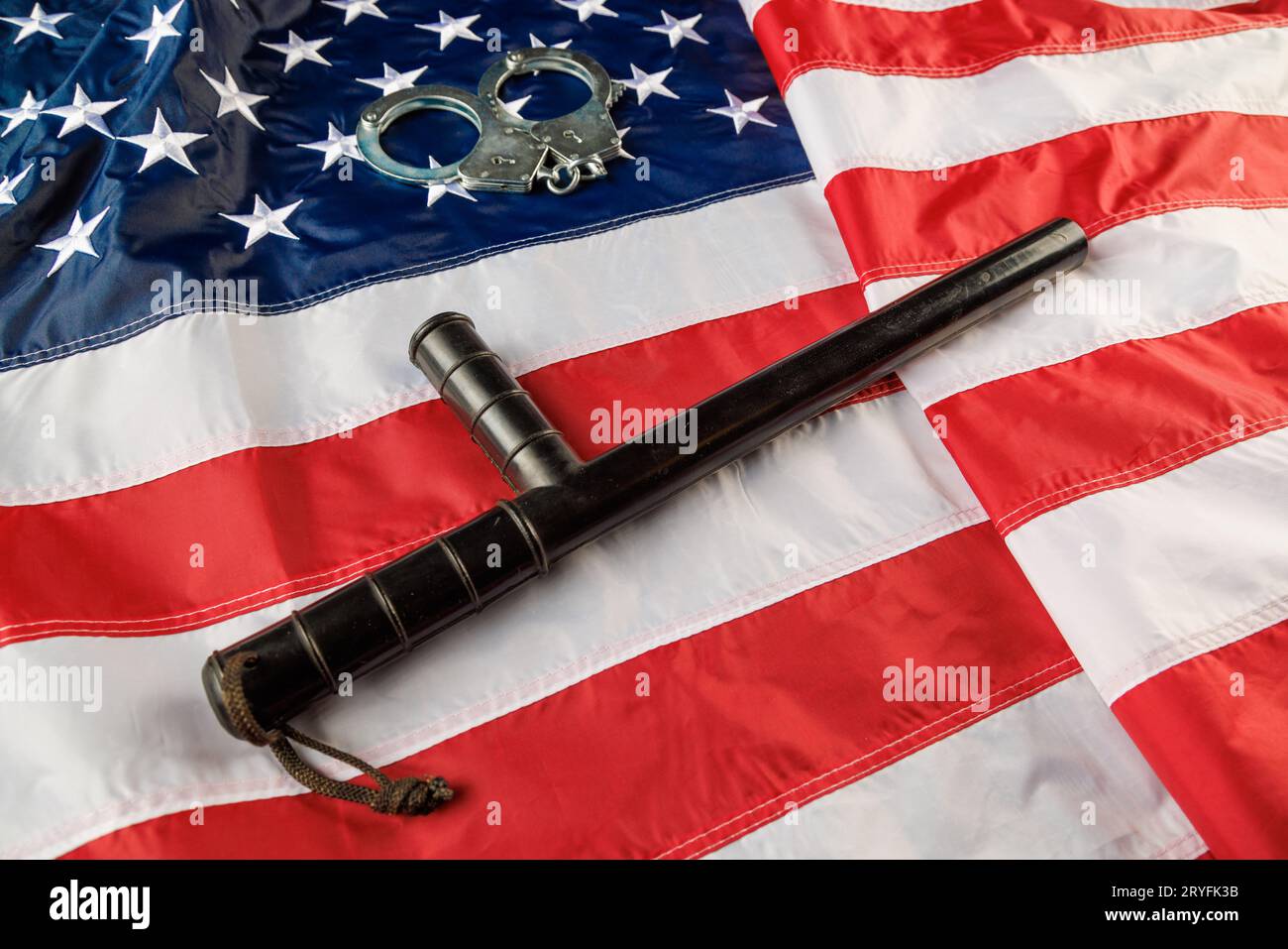 Police truncheon handcuffs hi-res stock photography and images - Alamy