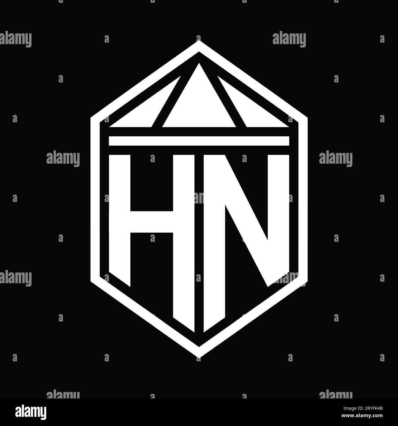 Letter hn logo hi-res stock photography and images - Alamy