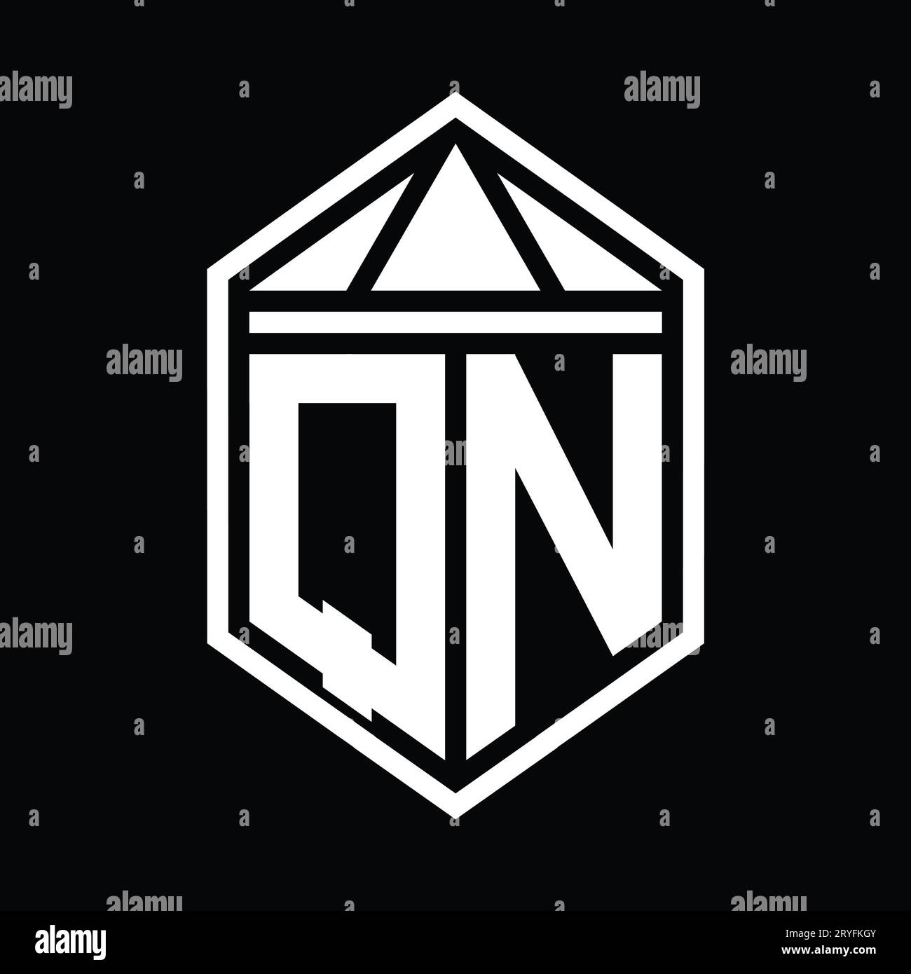 Qn gaming logo hi-res stock photography and images - Alamy
