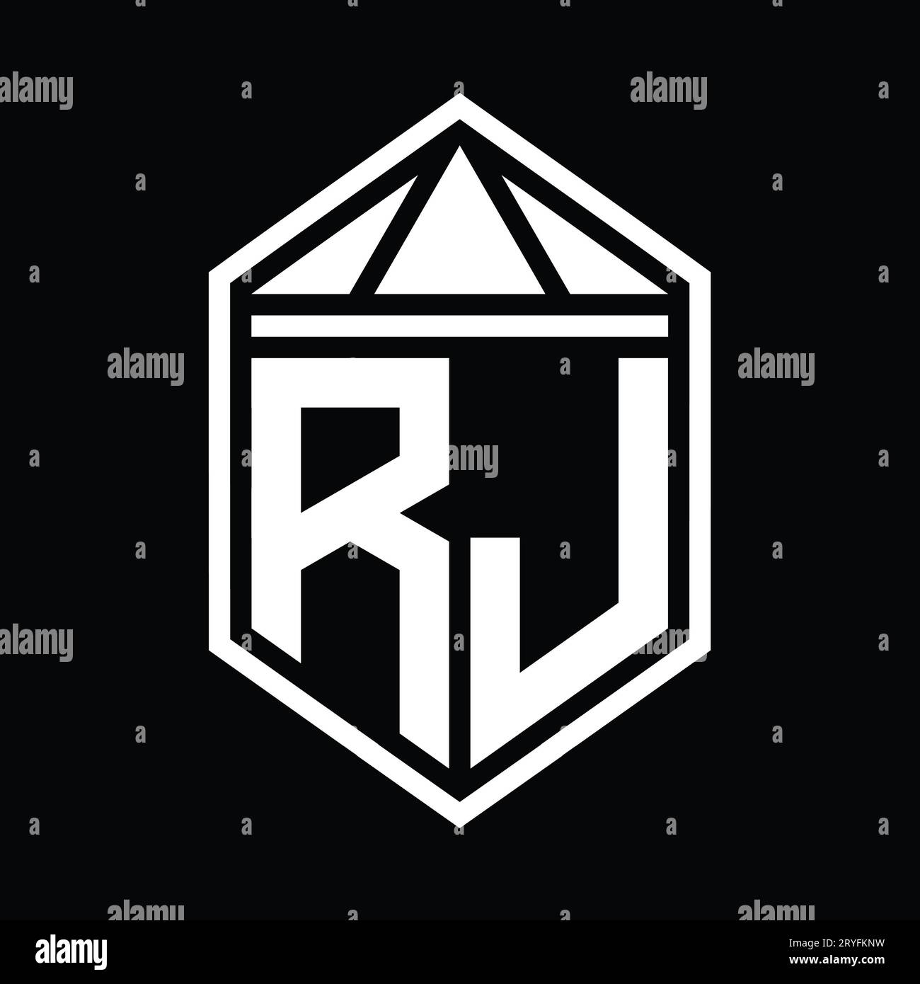 Letter rj logo hi-res stock photography and images - Alamy