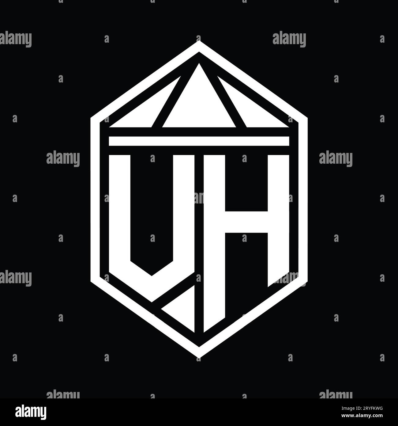 Letter vh logo hi-res stock photography and images - Alamy