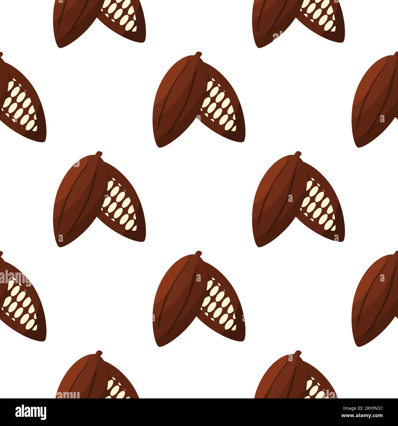 Cocoa Bean Plant Stock Vector Images Alamy