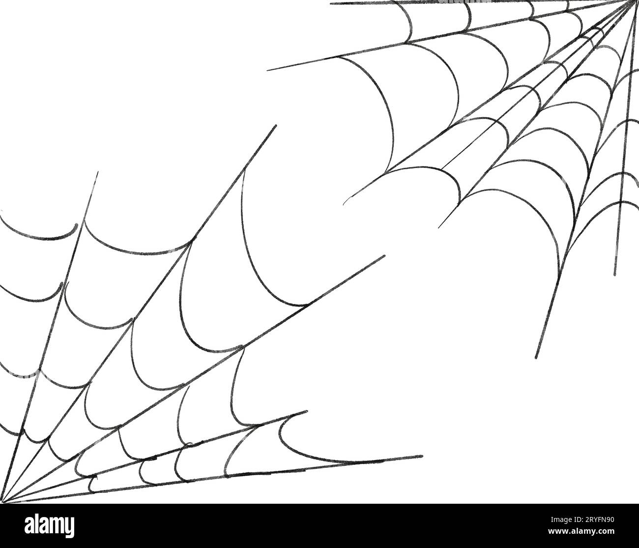 Corner Spider Webs Drawings