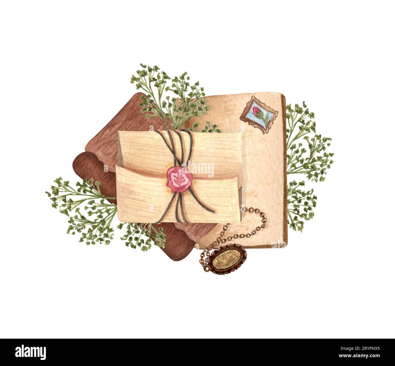 Vintage paper background isolated on white. Hand Drawn watercolor ...