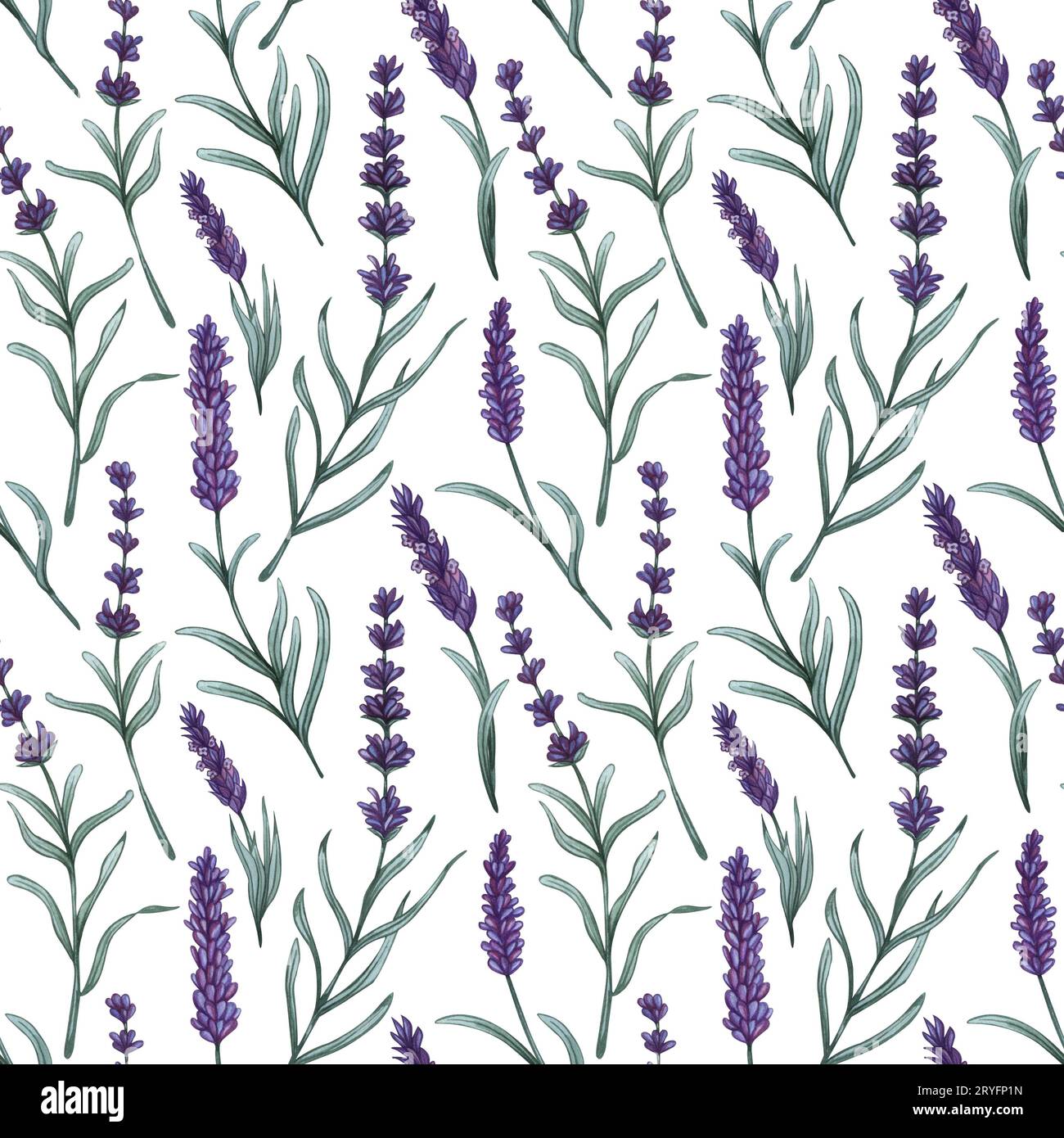 Lavender seamless wallpaper hi-res stock photography and images - Alamy