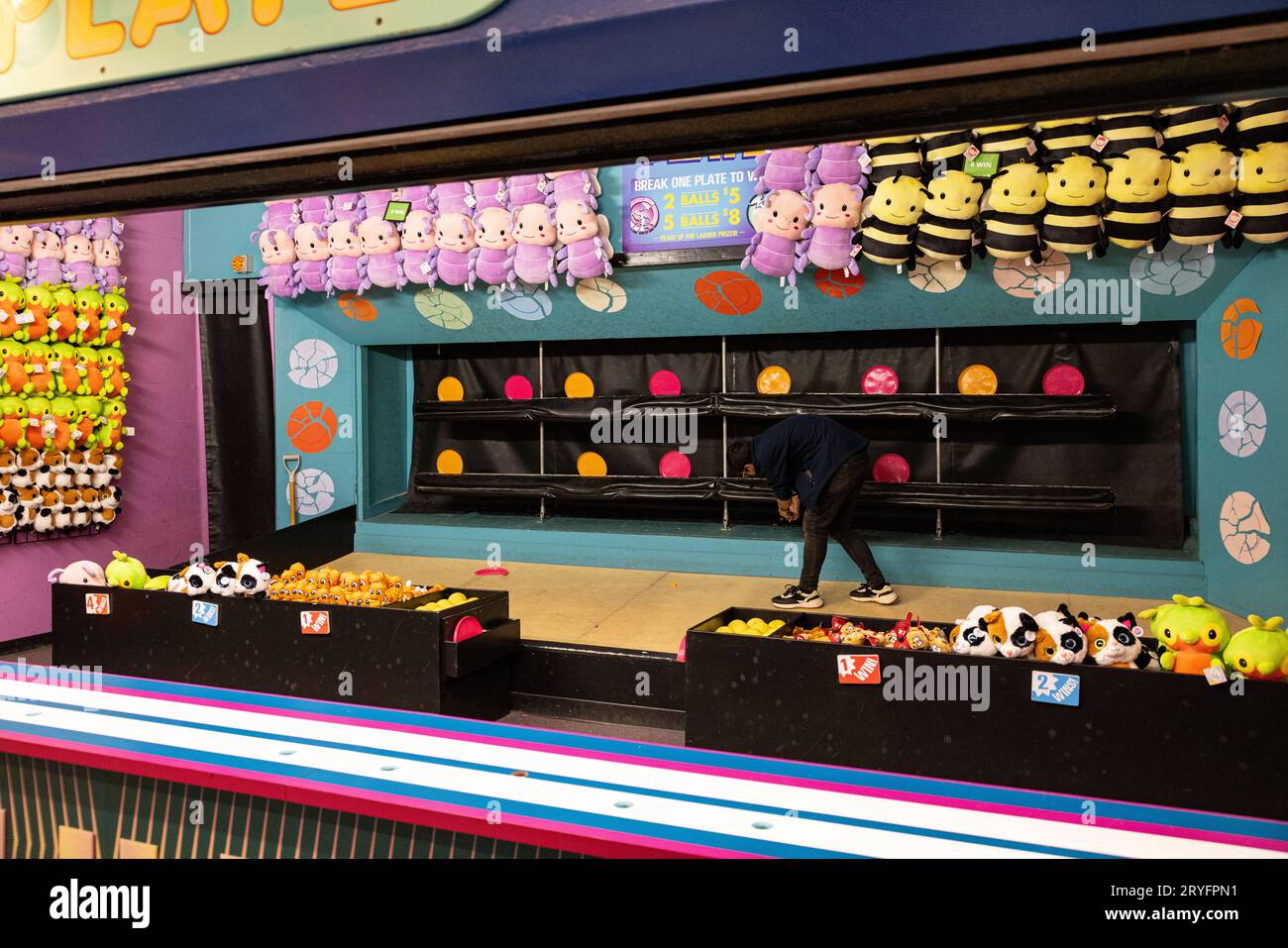 Amusement Park Games Stock Photo - Alamy