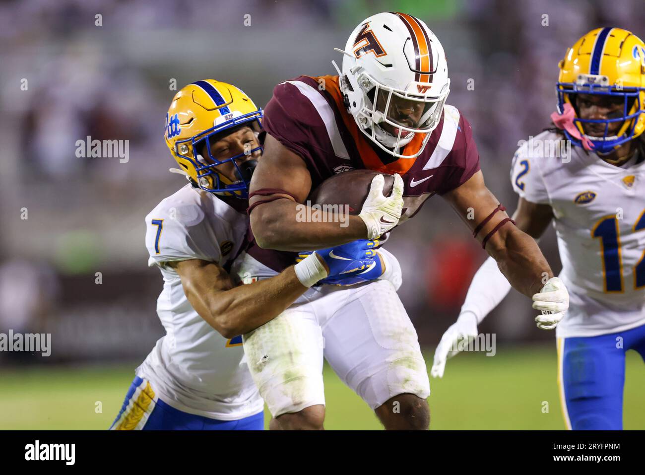Blacksburg, Virginia, USA. 30th Sep, 2023. Virginia Tech Hokies running ...