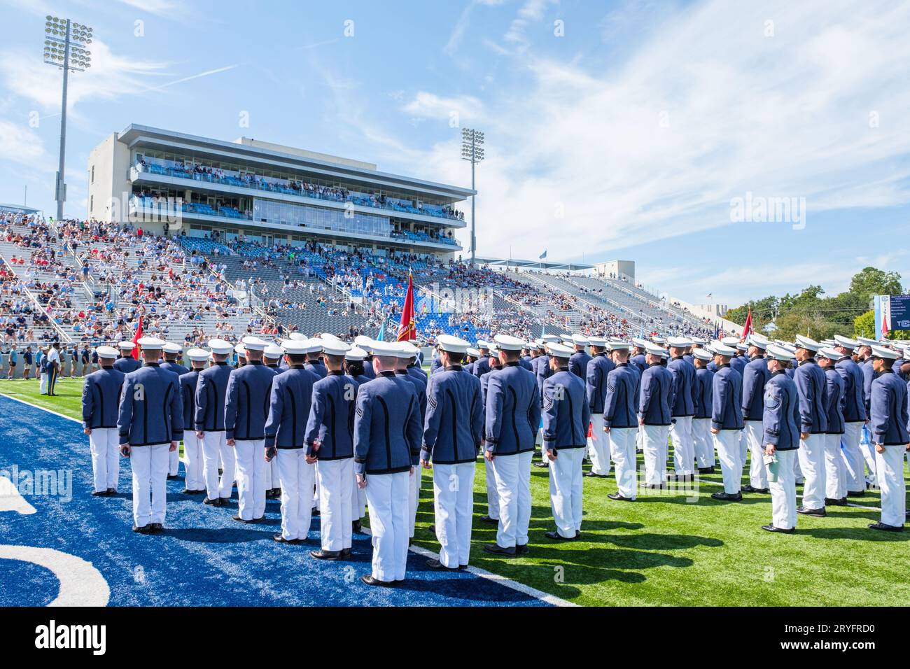 Charleston, South Carolina, USA. 30th Sep, 2023. Citadel cadets line up ...