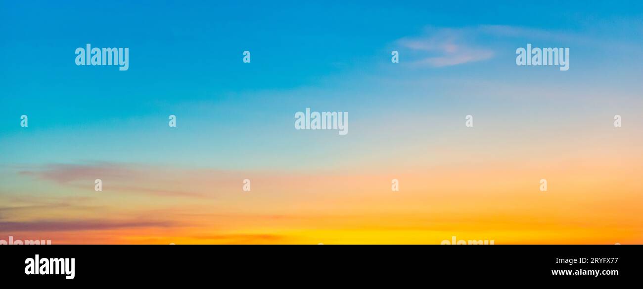 Sunset sky panorama hi-res stock photography and images - Alamy