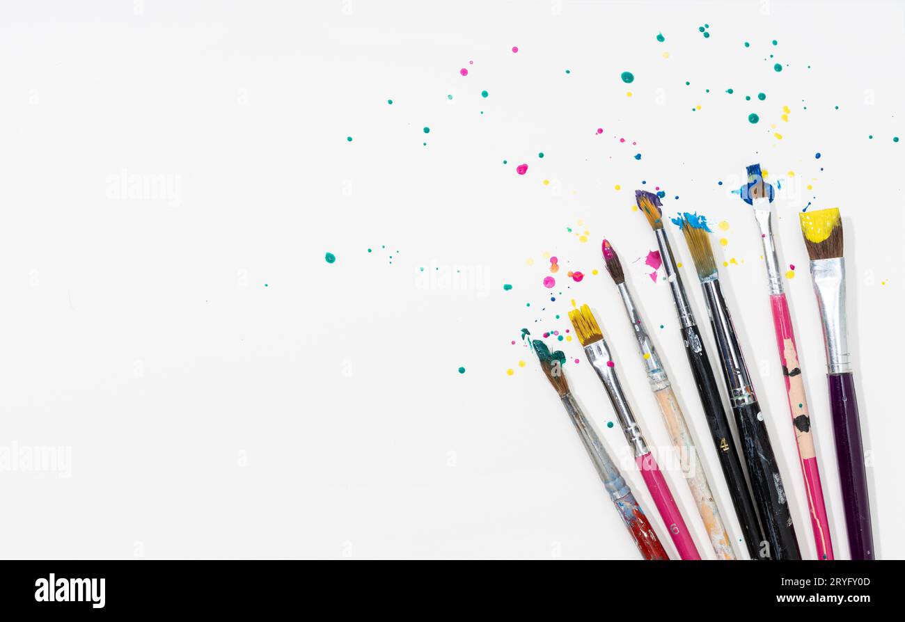Paint splatter canvas hi-res stock photography and images - Alamy