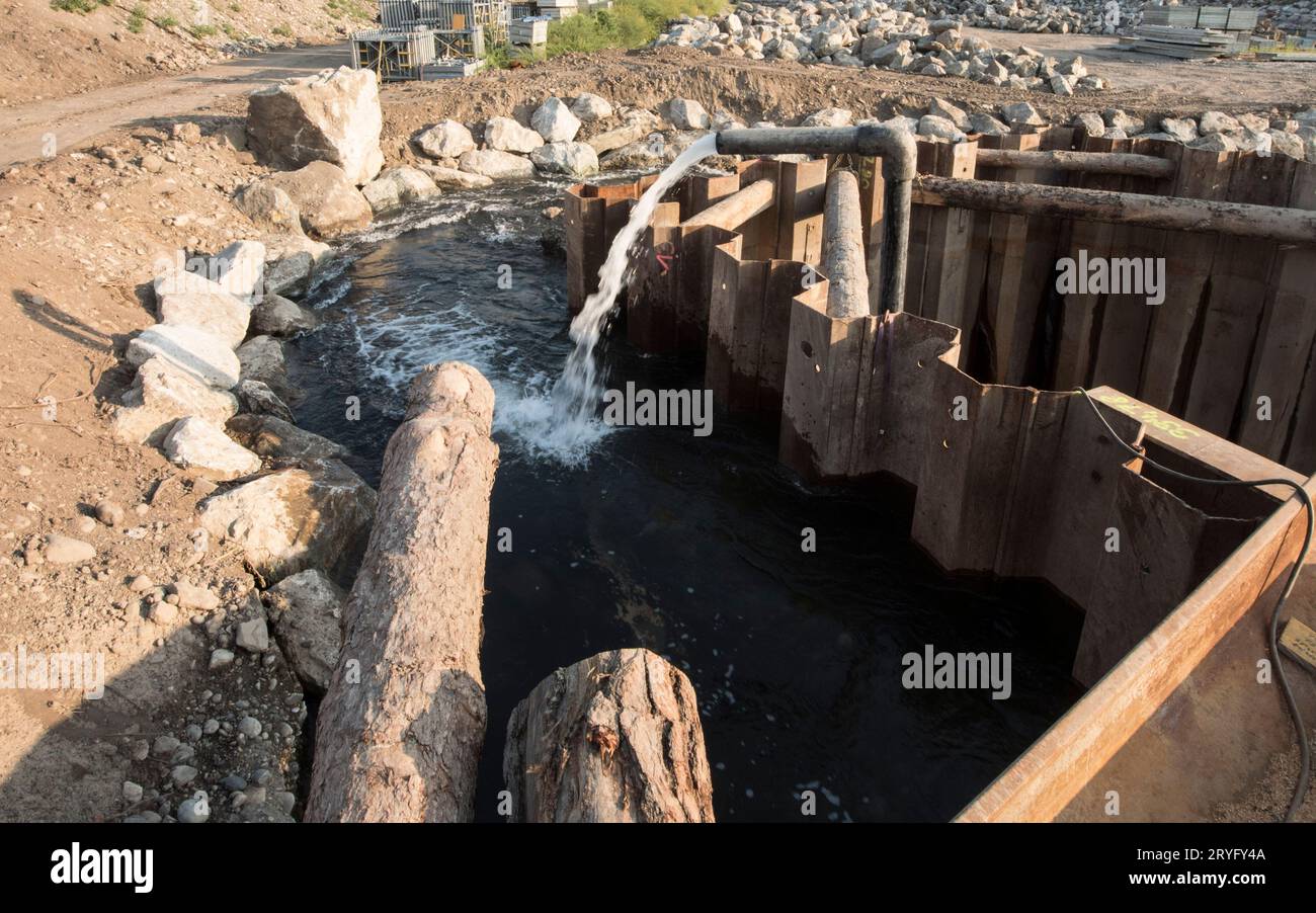 Spillway to provide the controlled release of water Stock Photo - Alamy