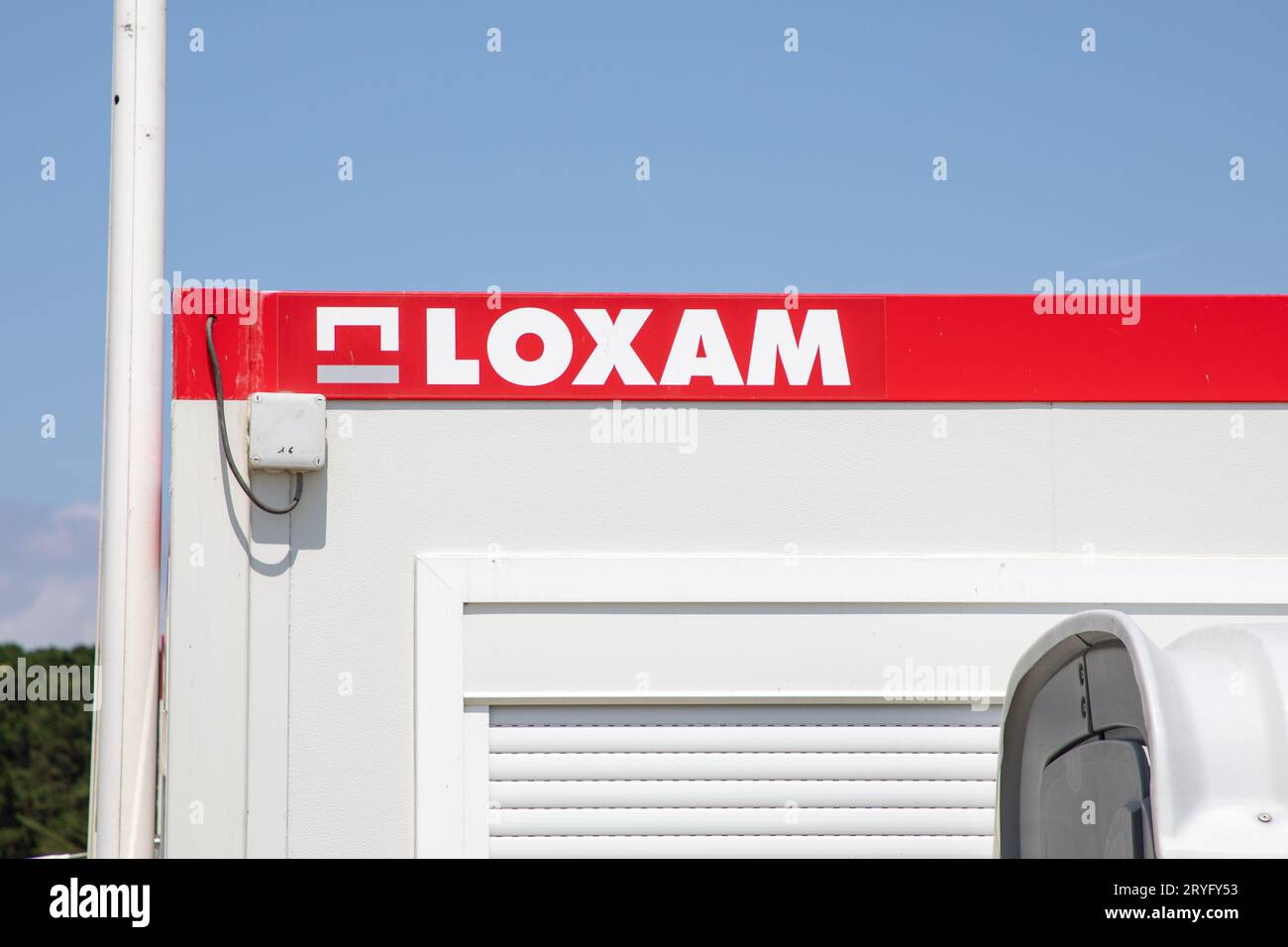 Bordeaux , France - 09 28 2023 : Loxam rent company text sign and logo ...