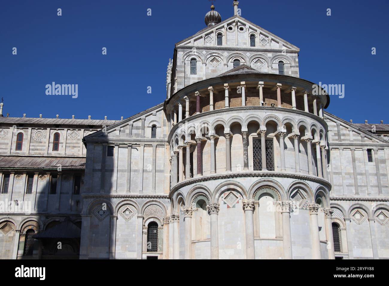 The cathedral of the Archdiocese of Pisa (Duomo di Pisa) in Piazza dei ...