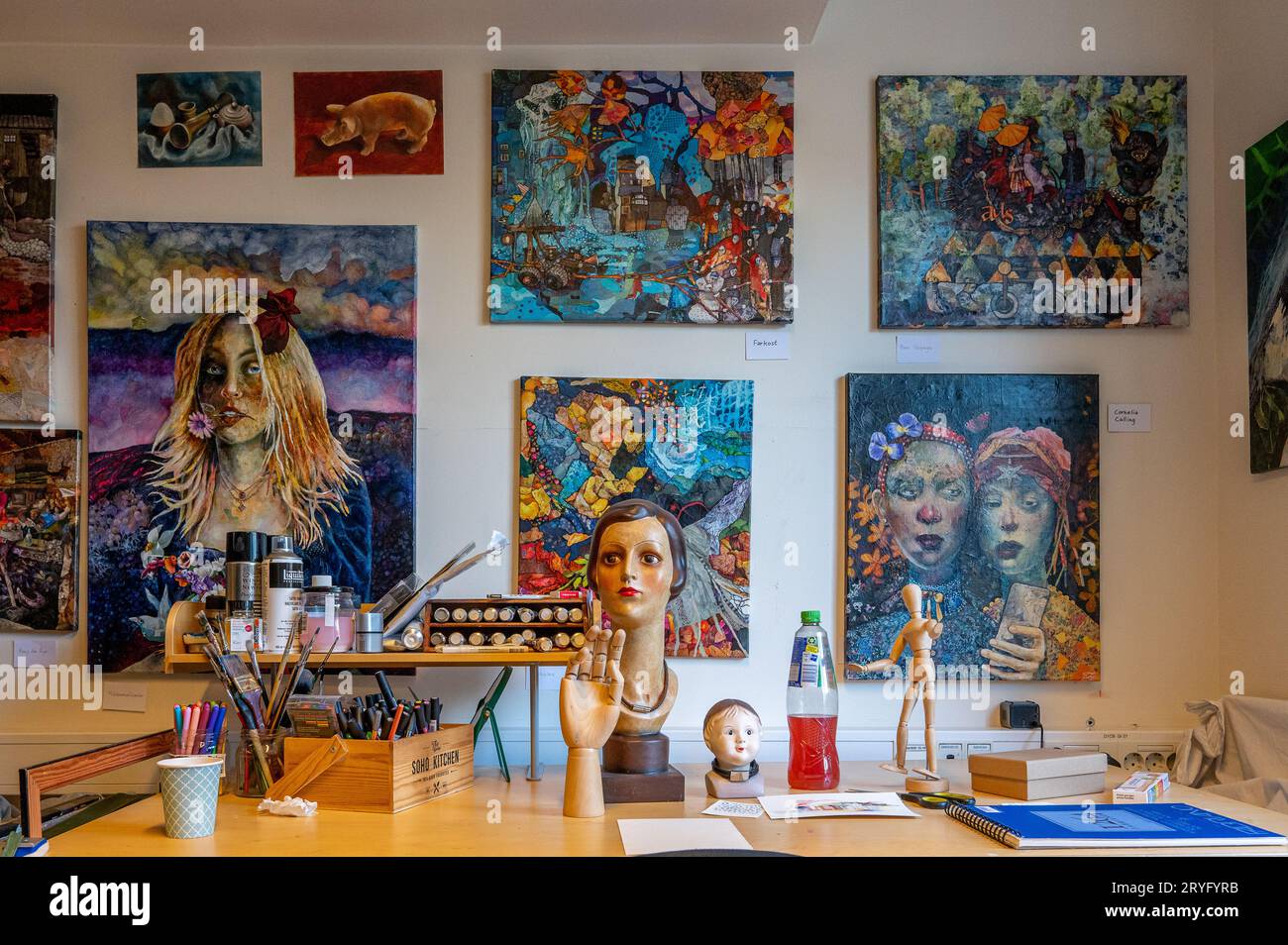 Artist Lena Svedjeholm was one of several artists who opened up their ...