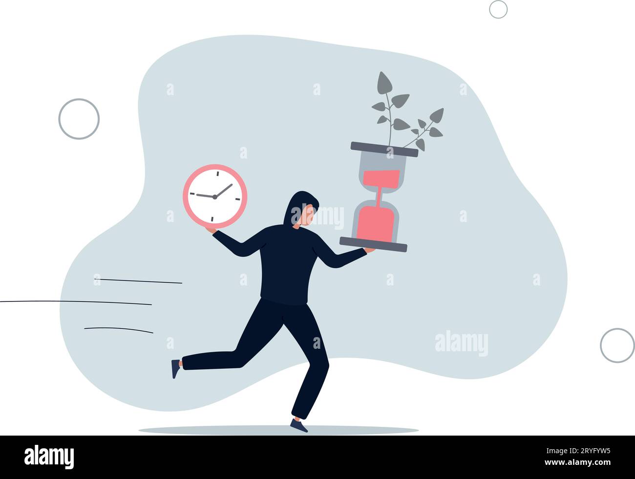 Steal Time Productivity Or Procrastination Problem Work Efficiency To Finish In Deadline
