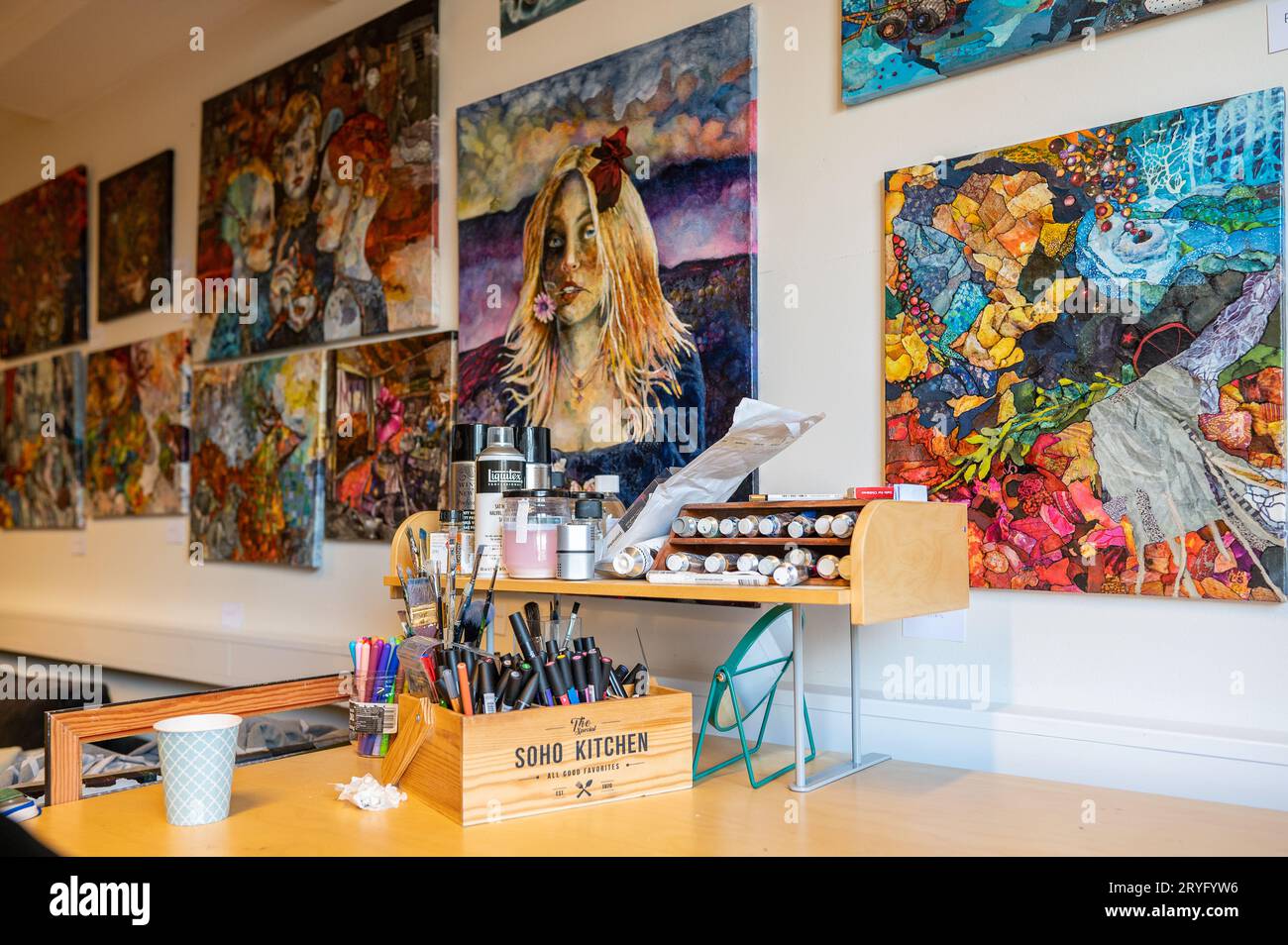 Artist Lena Svedjeholm was one of several artists who opened up their ...