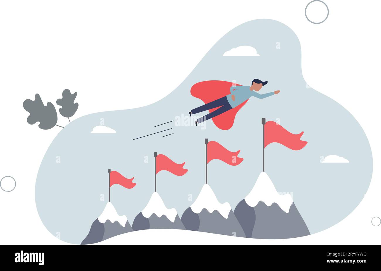 Challenge to achieve success milestone, goal or business target ...