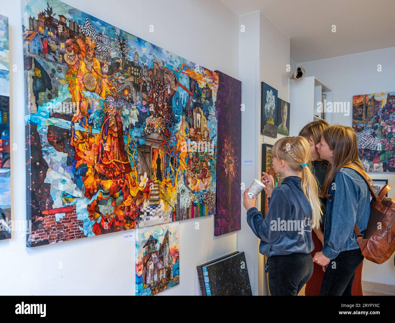 Artist Lena Svedjeholm was one of several artists who opened up their ...