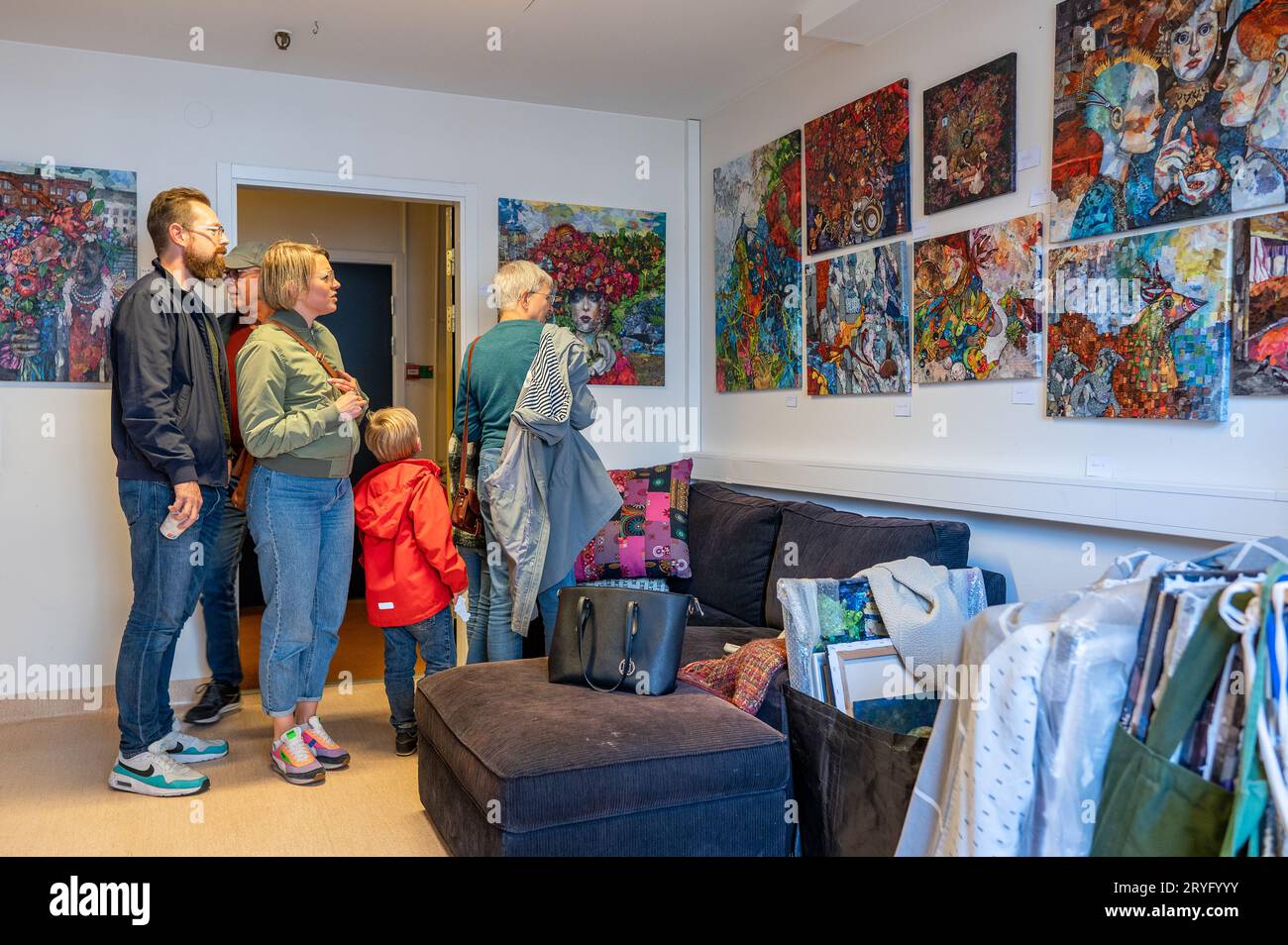 Artist Lena Svedjeholm was one of several artists who opened up their ...