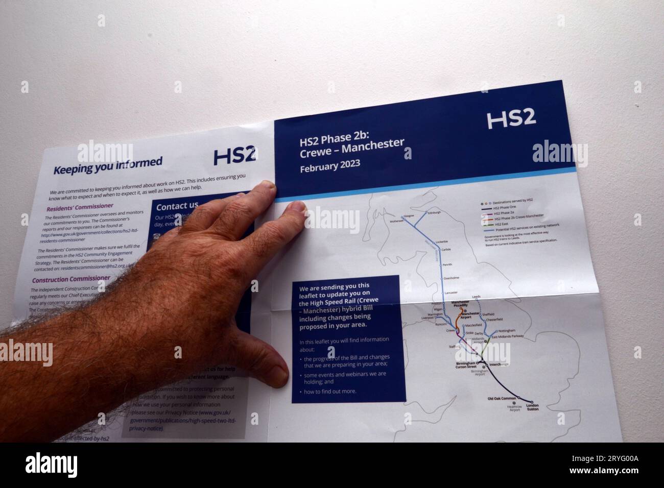 Manchester, UK, 1st October, 2023. An older Caucasian male reads an ...